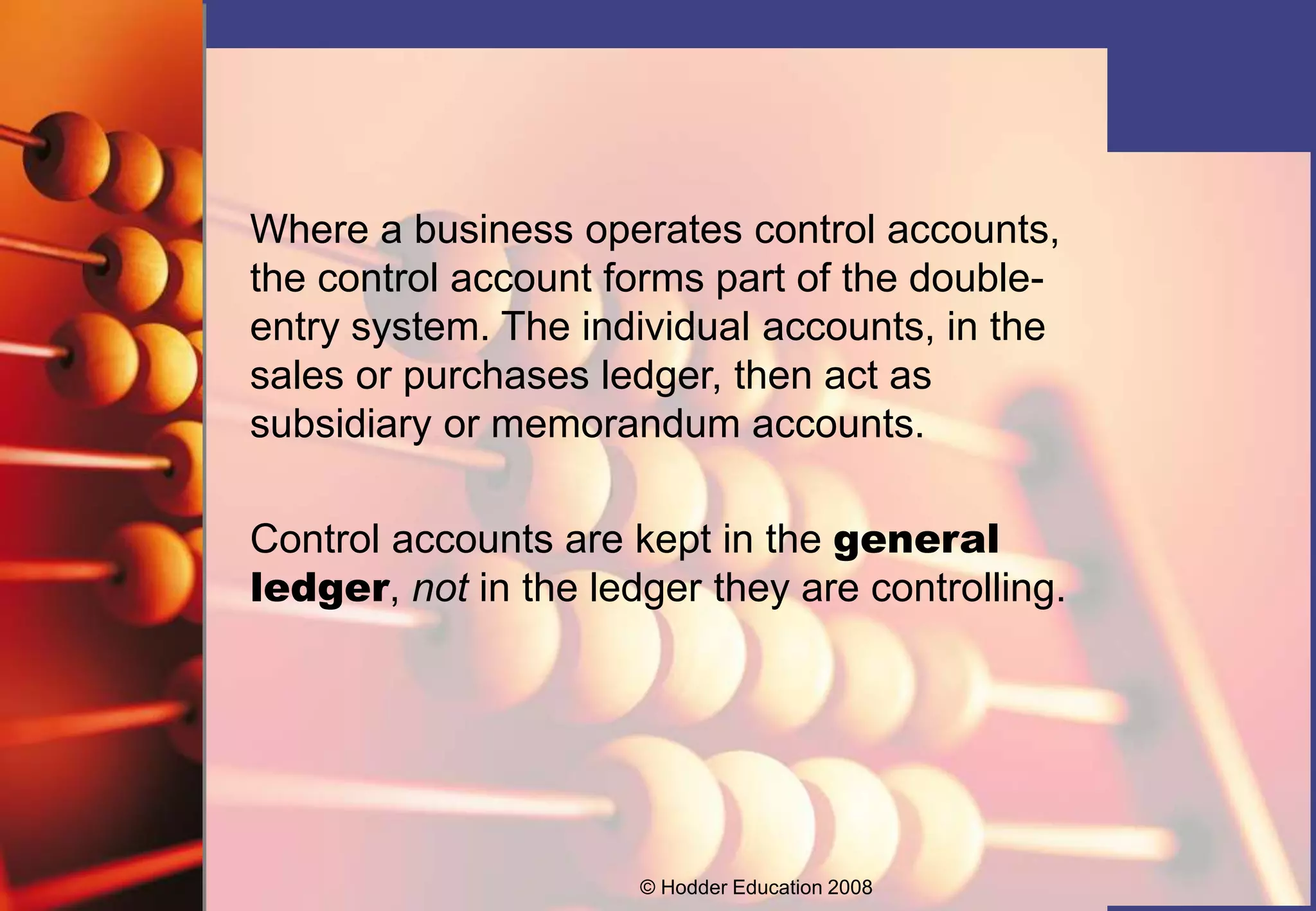 Control accounts pptx | PPT
