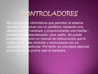 Controladores. | PPTX