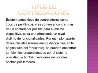 Controladores. | PPT