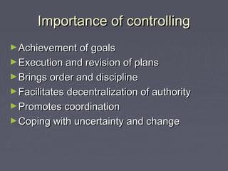 The System and Process of Controlling | PPT