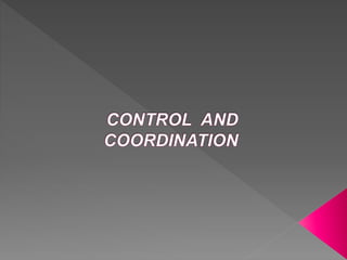 Control and coordination | PPTX | Hormonal Disorders | Endocrine and ...