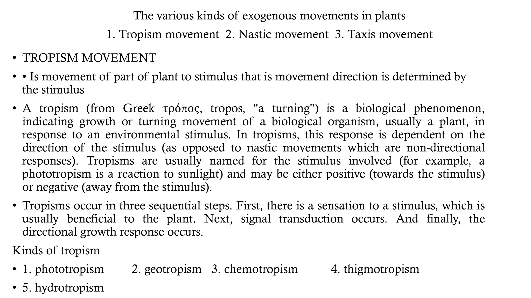 Control and coordination in plants by Dr. T.V. Preethi | PDF