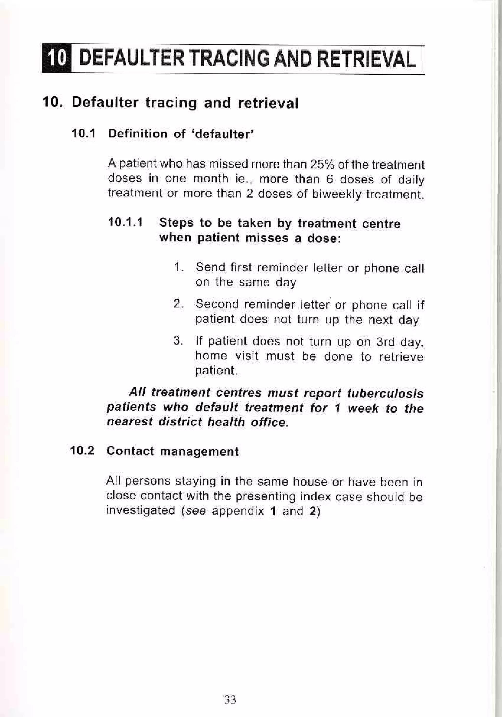 Control and management of tuberculosis by Malaysian Health Ministry | PDF