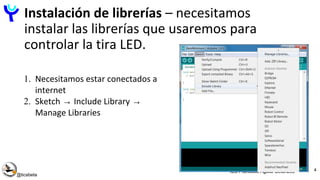Controlando as tiras led ws2812b | PPT