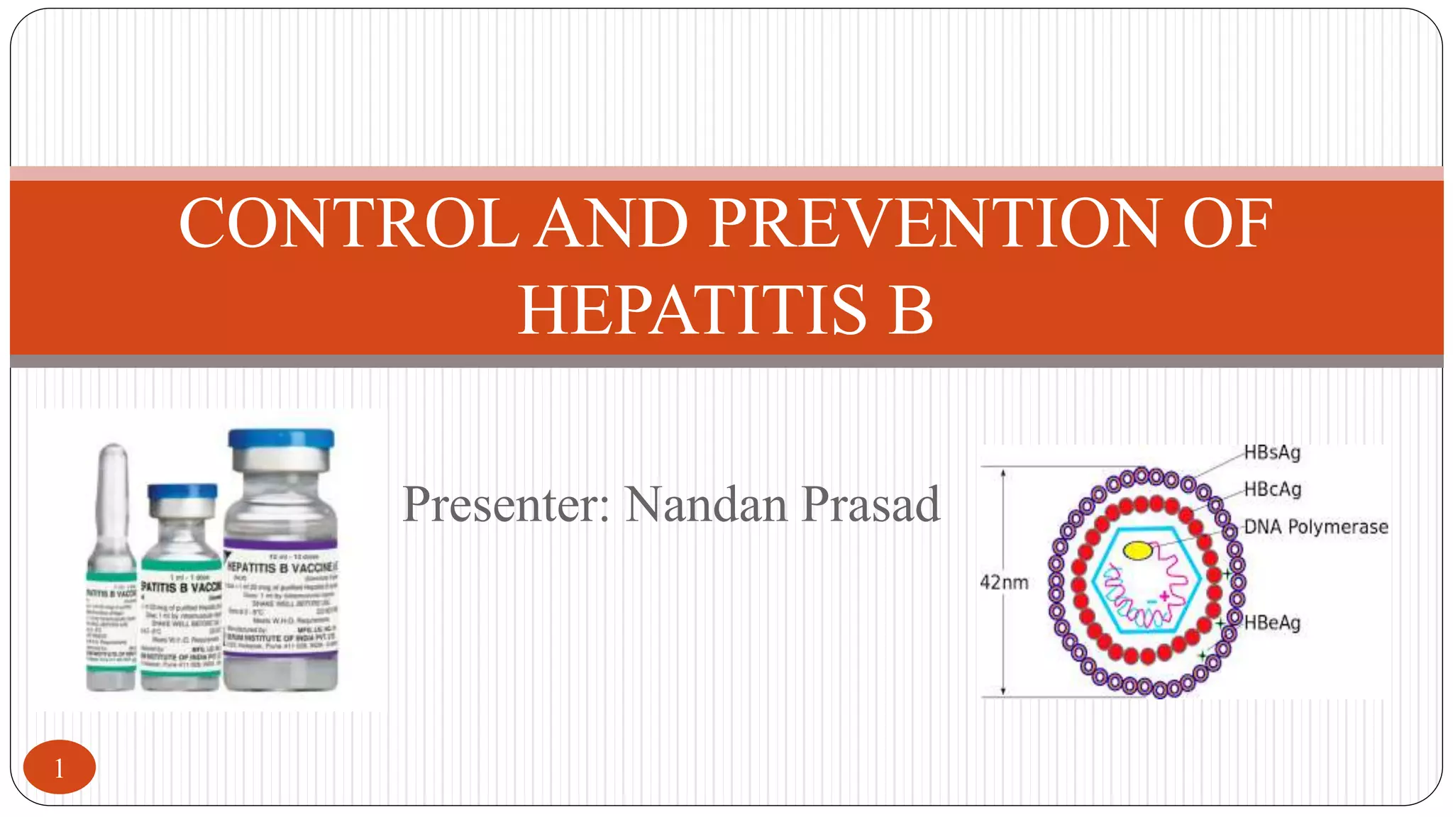 Control and prevention of hepatitis b | PPT