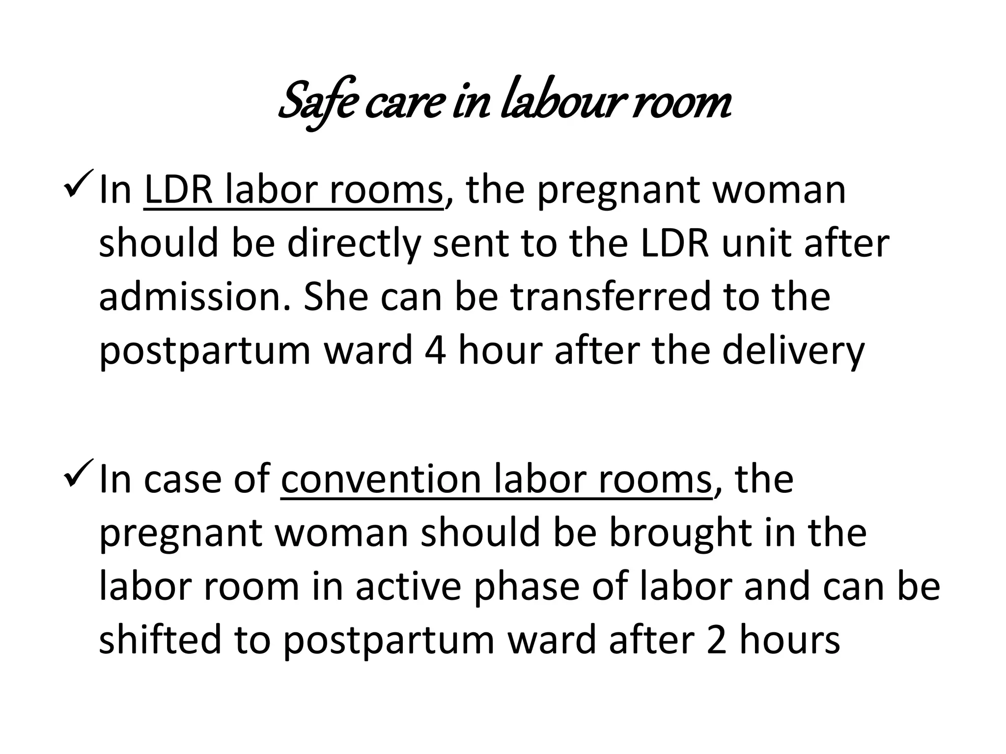 Control and prevention of infection in labour room ppt | PPTX