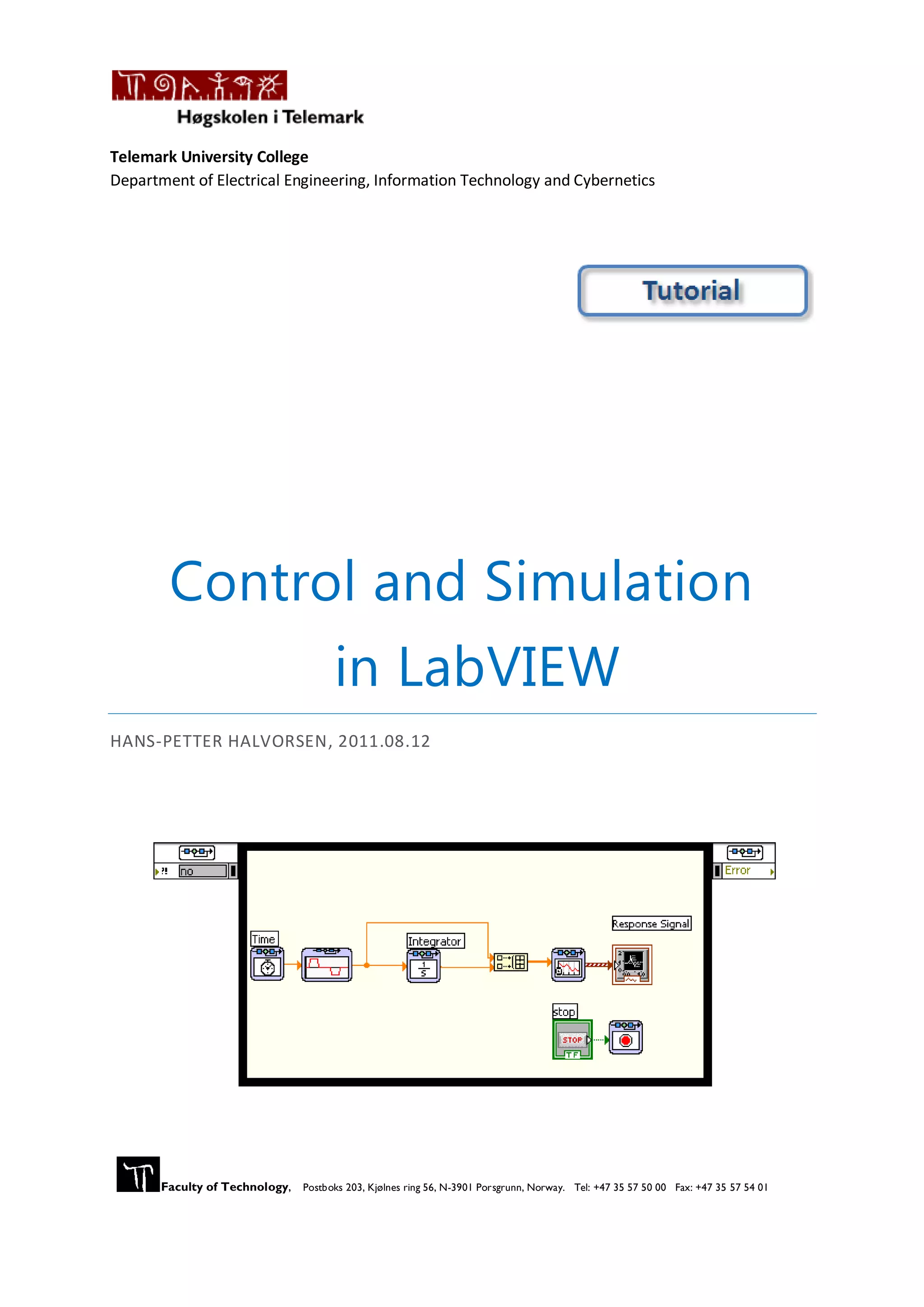 Control and simulation in lab view | PDF