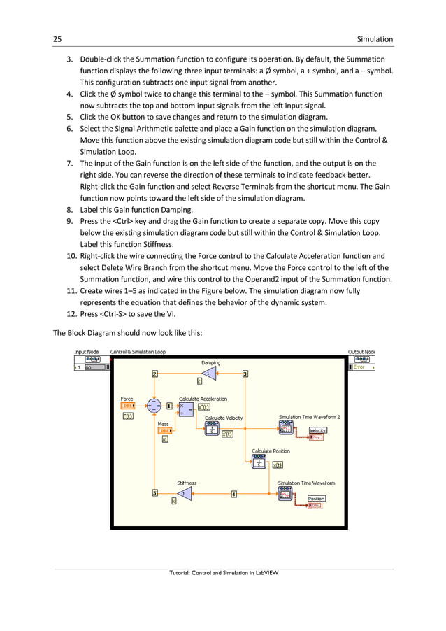 Control and simulation in lab view | PDF