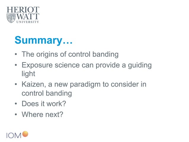 Control banding and beyond | PDF