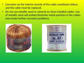 Inspection on control cable and it's various methods | PPTX