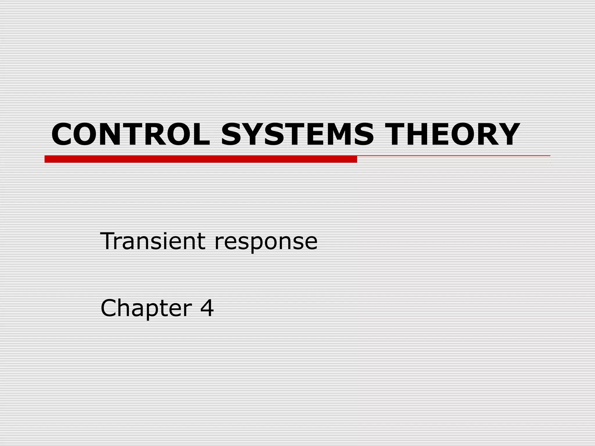 Control chap4 | PPT