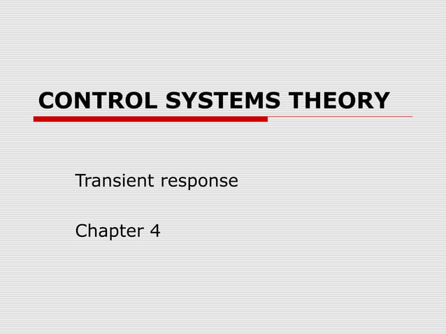 Control chap4 | PPT