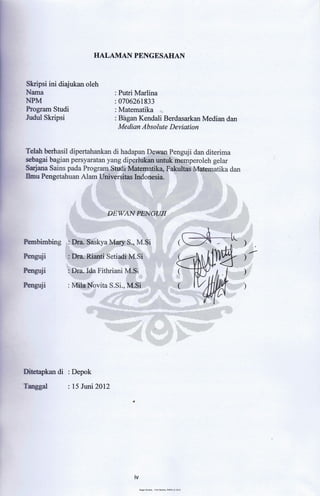 Control chart based on median and median absolute deviation | PDF