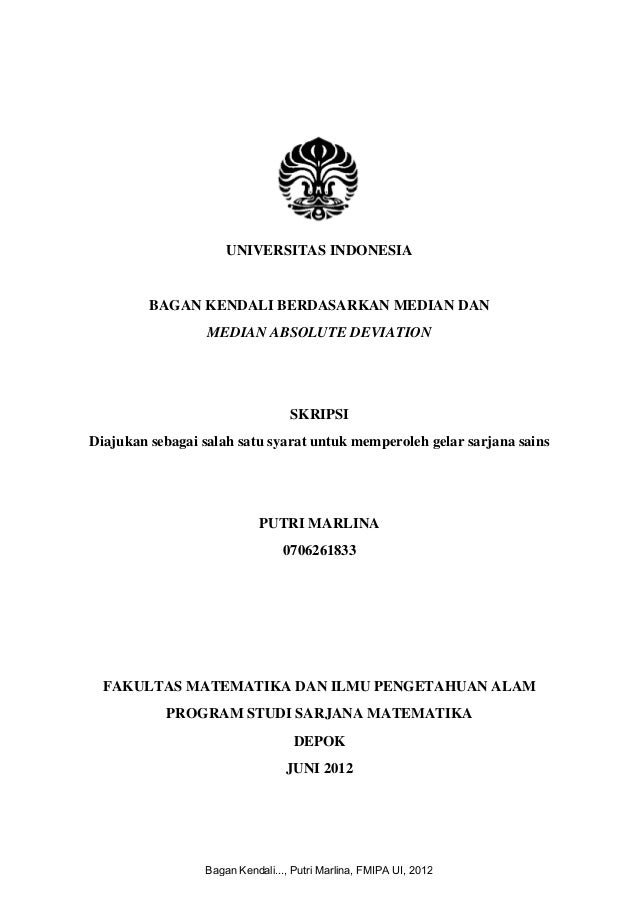 Control Chart Based On Median And Median Absolute Deviation