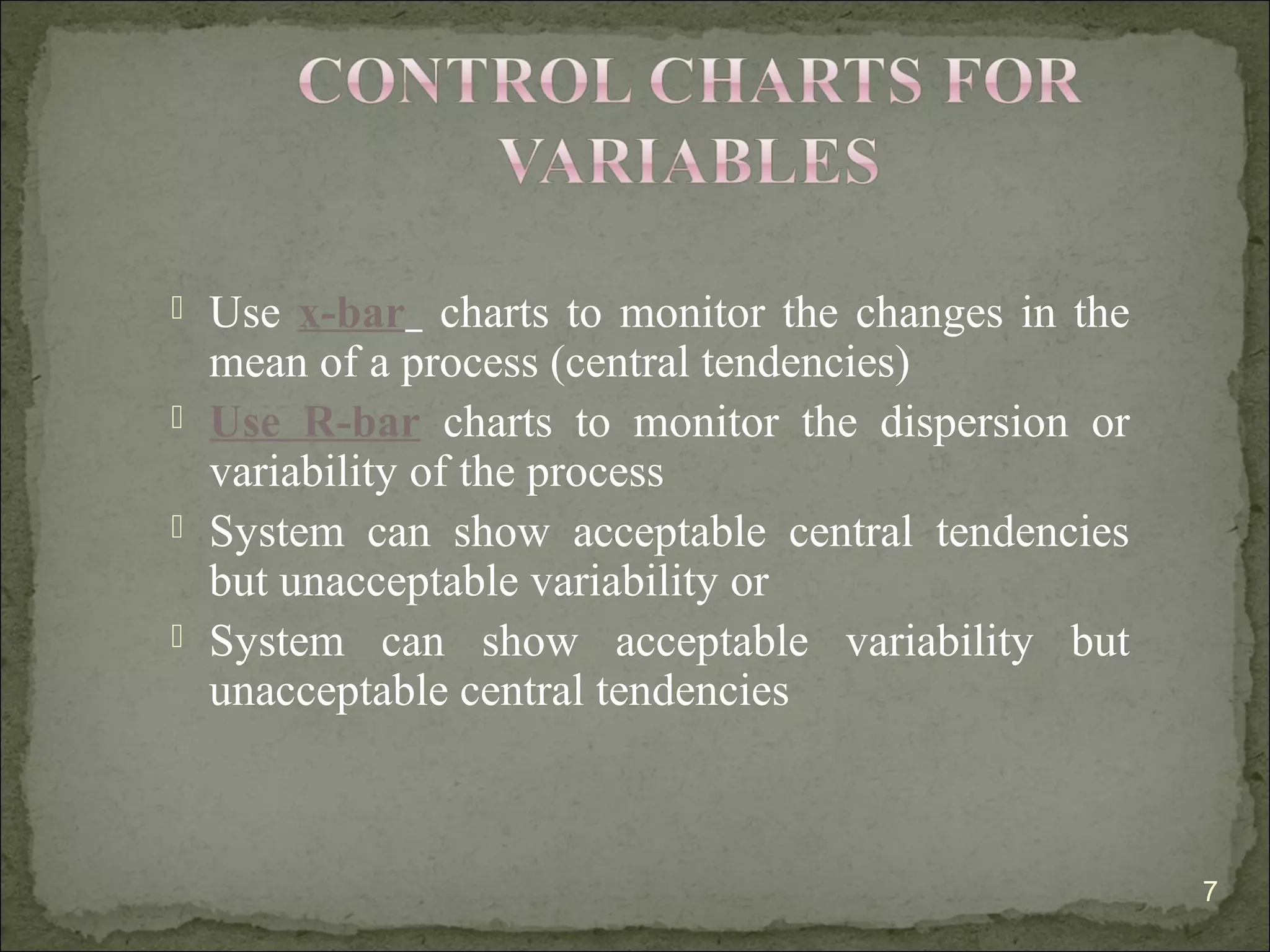 Control chart ppt | PPT | Physics | Science