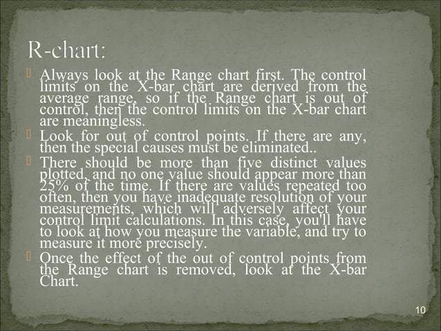 Control chart ppt | PPT | Physics | Science