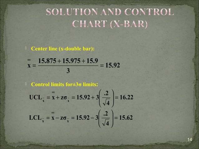 Control chart ppt | PPT | Physics | Science