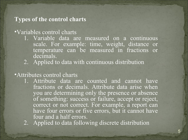 Control chart ppt | PPT | Physics | Science