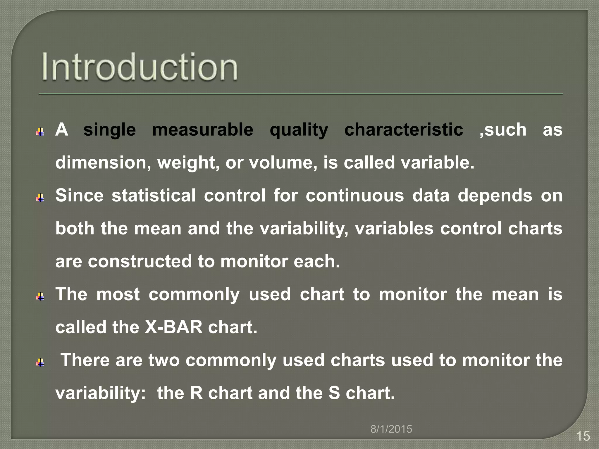 Control chart for variables | PPTX