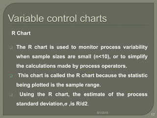 Control chart for variables | PPTX