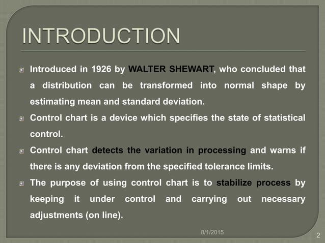 Control chart for variables | PPTX