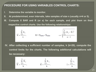 Control chart for variables | PPTX