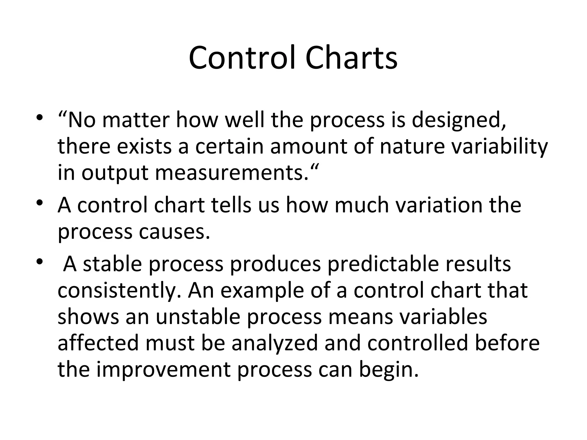 Control charts | PPT