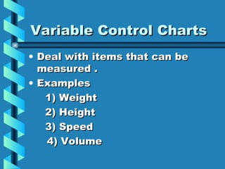 Control charts[1] | PPT | Business | Business and Finance