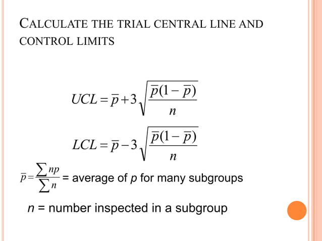Control charts for attributes | PPTX