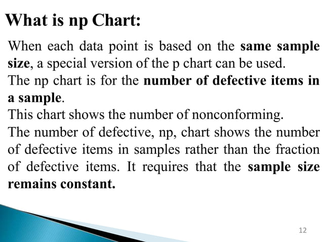 Control charts (p np c u) | PPTX
