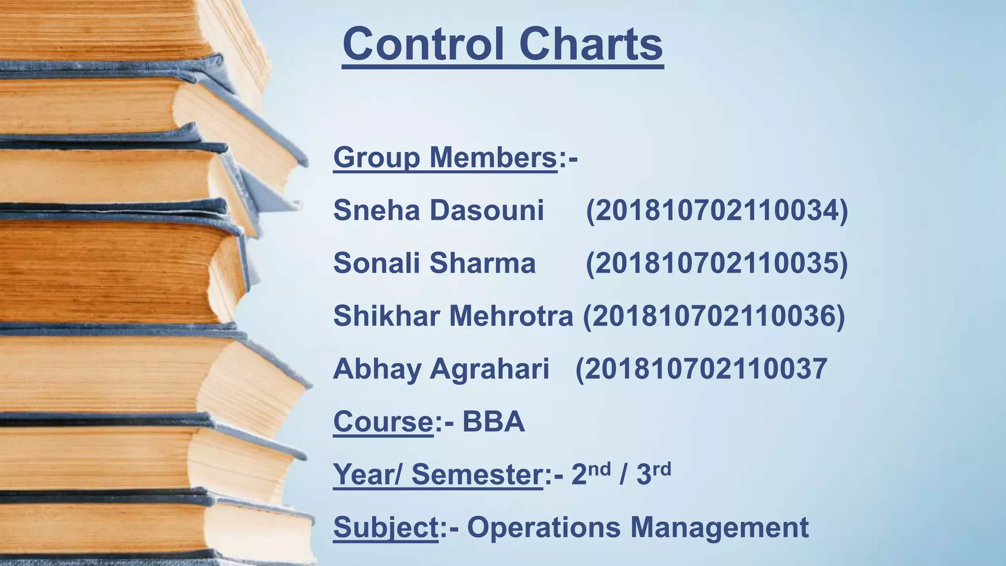 Control charts ppt | PPTX Control charts ppt | PPTX