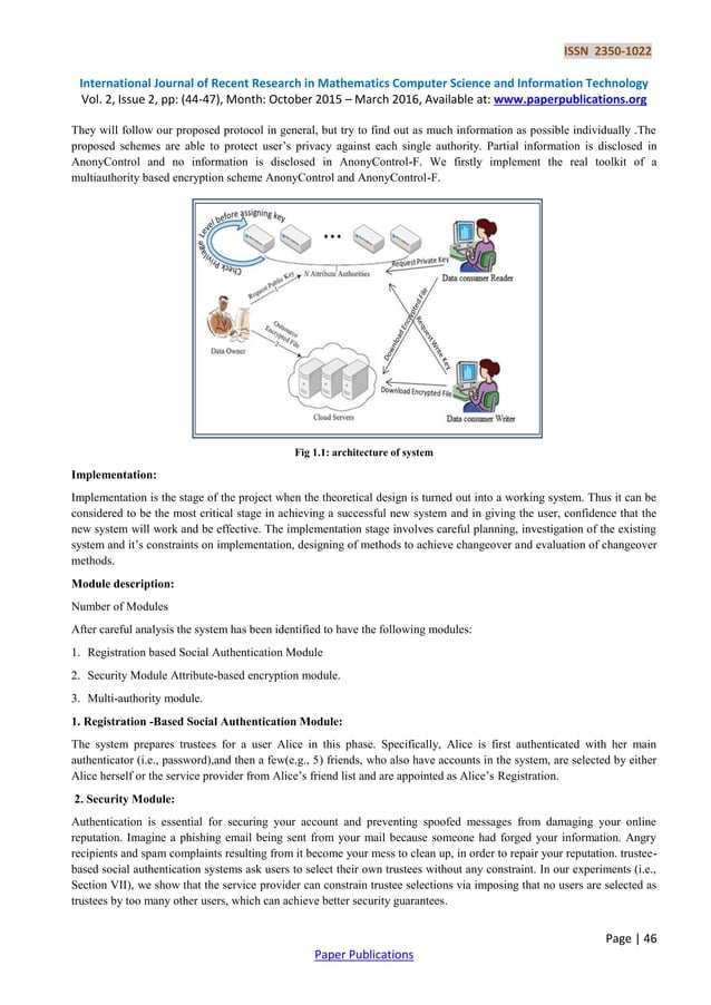 Control Cloud Data Access Using Attribute Based Encryption Pdf