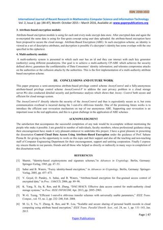 Control Cloud Data Access Using Attribute-Based Encryption | PDF