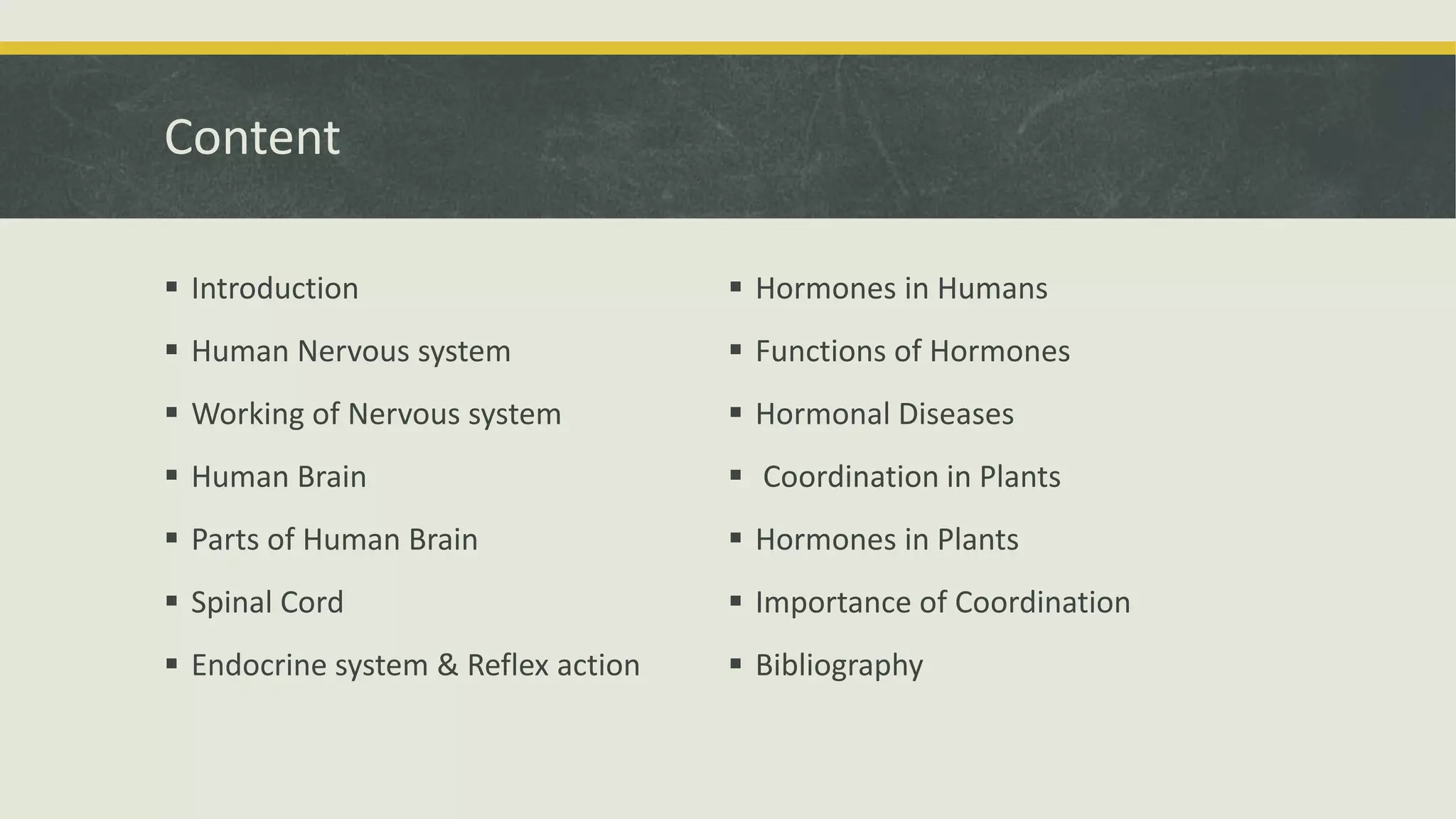 Control & Coordination | PPTX