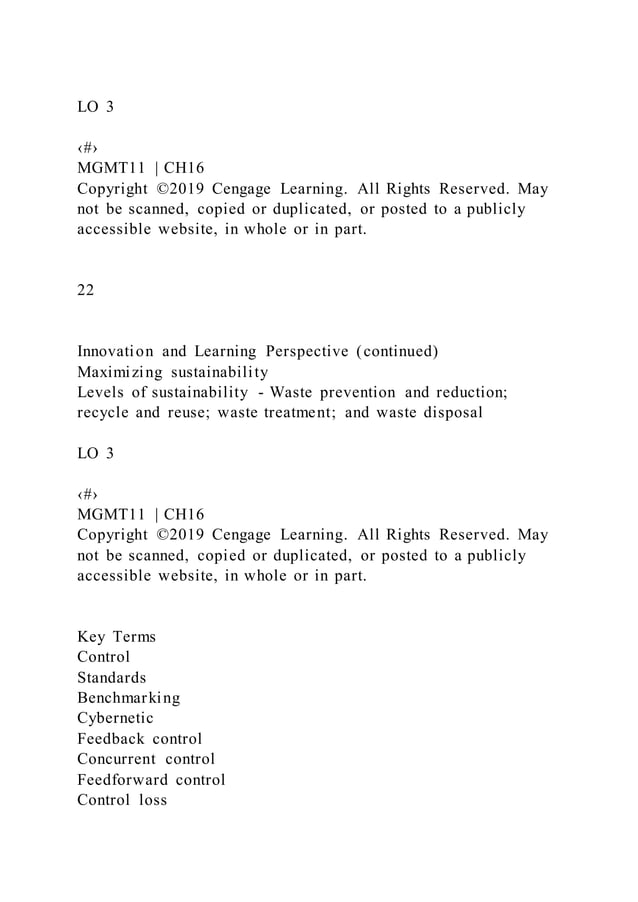 Control Copyright ©2019 Cengage Learning. All Rights Reserved. | DOCX