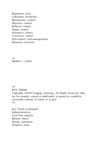 Control Copyright ©2019 Cengage Learning. All Rights Reserved. | DOCX