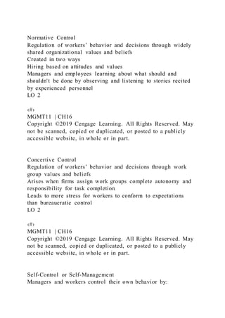 Control Copyright ©2019 Cengage Learning. All Rights Reserved. | DOCX
