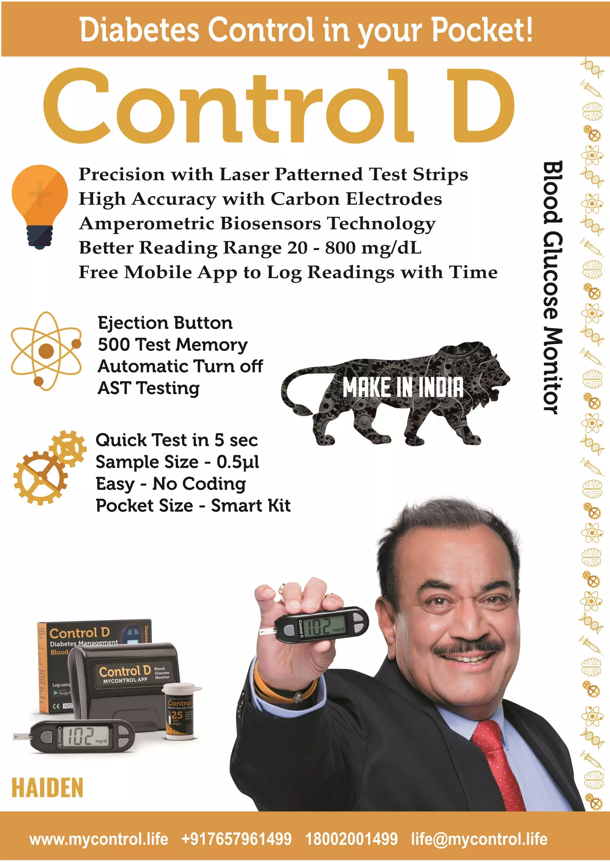 Control D Blood Glucose Monitor | PDF