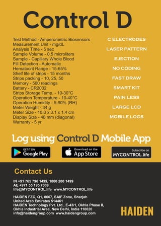 Control D Diabetes Management | PDF