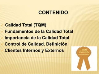 Control De Calidad I | PPTX