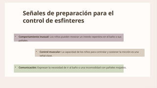 Control de esfinteres Vicky en pediatriapptx | PPTX