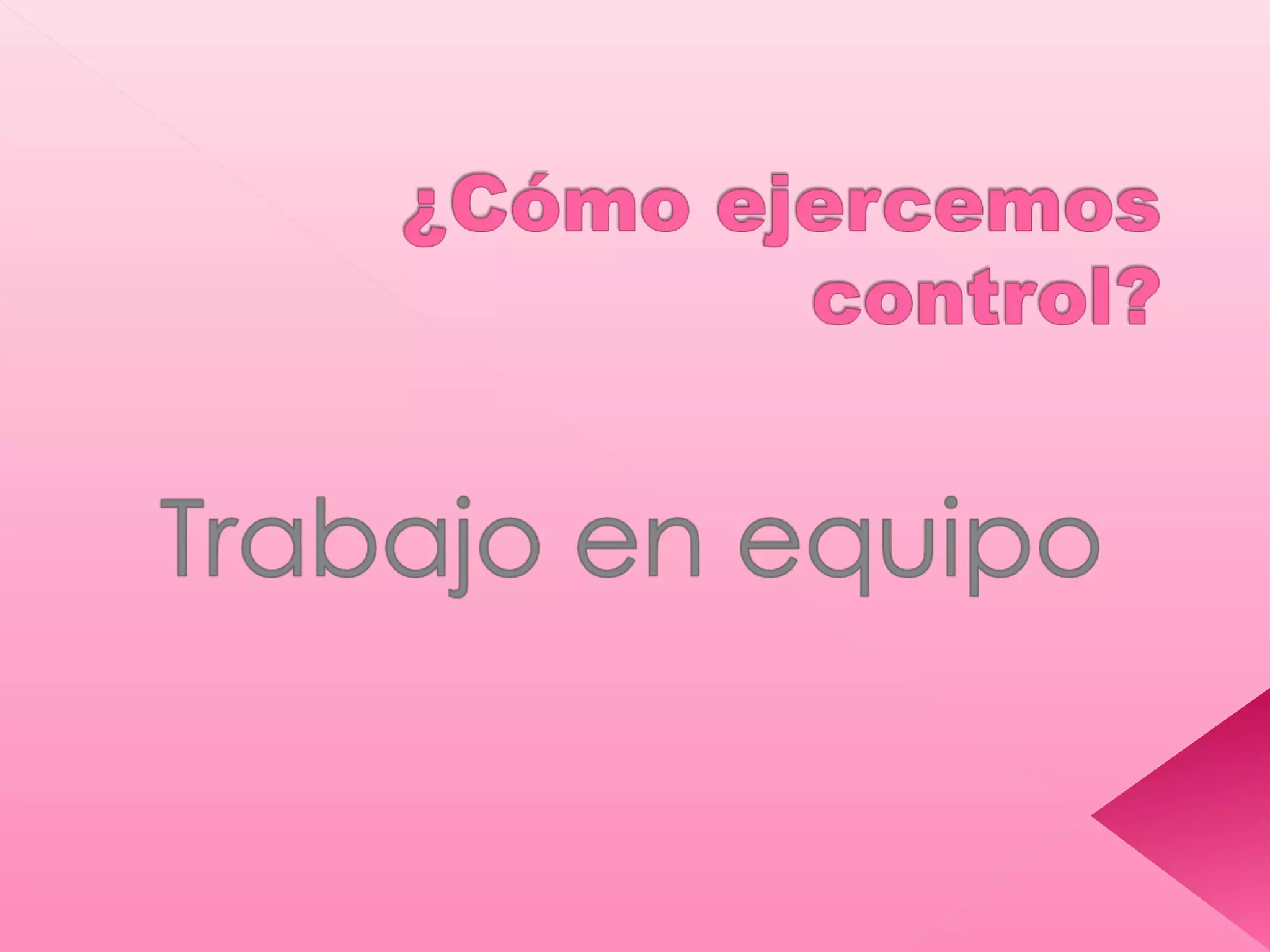 Control de gestion (TRABAJO EN EQUIPO) | PPT