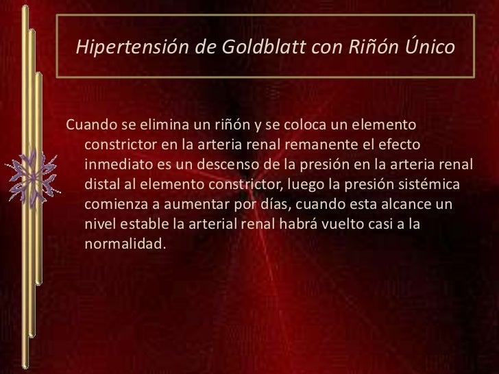 Función dominante de los riñones en el control a largo plazo de la ...