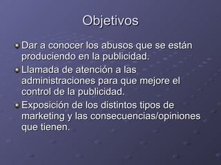 Control de la publicidad | PPT