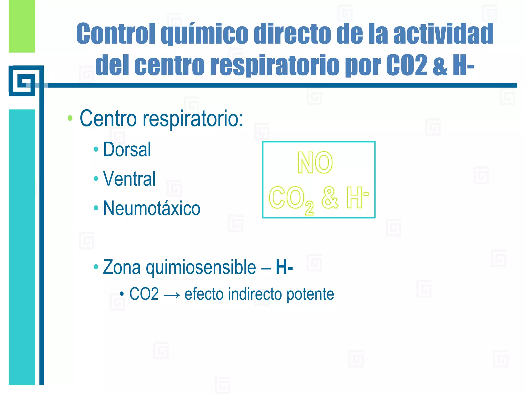 FISIOLOGIA II - Control de la Respiracion | PPTX