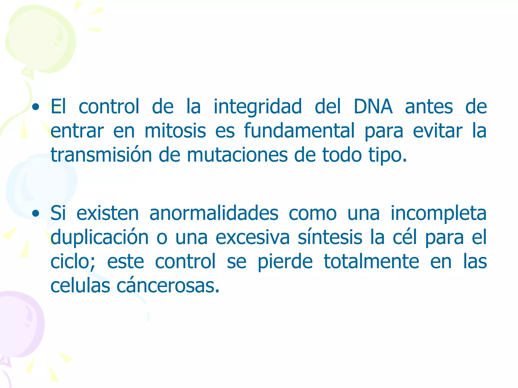 Control Del Ciclo Celular | PPT