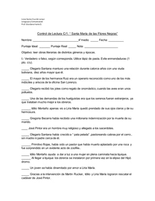 Control de lectura | DOCX
