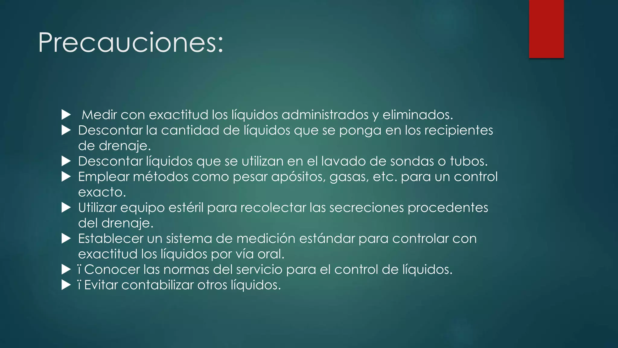 Control de líquidos | PPTX
