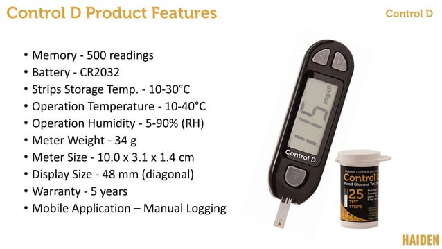 Control D Glucometer | PDF | Diabetes | Diseases and Conditions