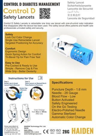 Control D Safety Lancets | PDF